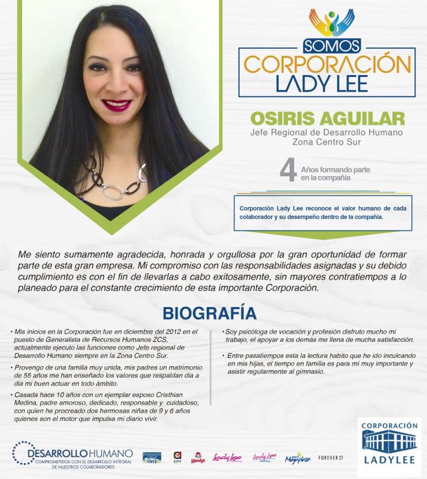 Somos Corporación Lady Lee - Osiris Aguilar - Corporación Lady Lee
